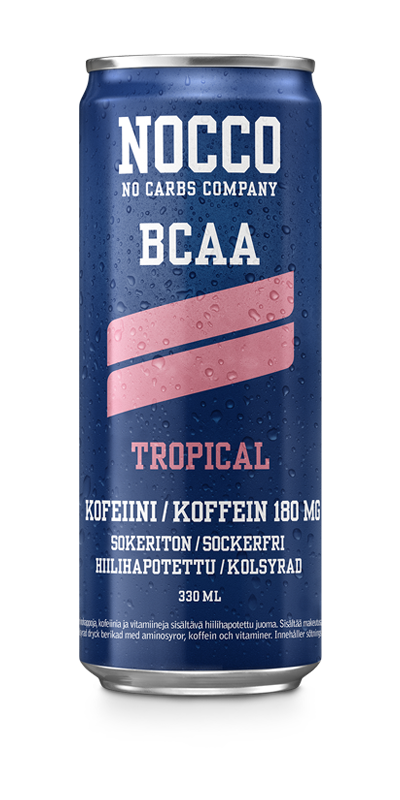 Tropical Punch Flavour Nocco BCAA Energy Drink with 180mg Caffeine ...